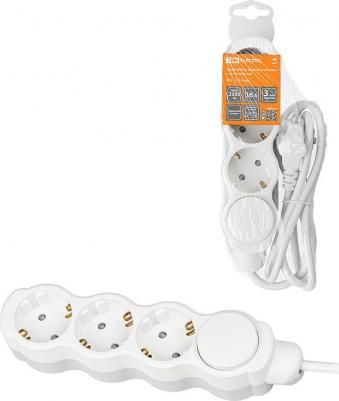 TDM Electric Удлинитель бытовой Люкс с выкл., 3 гнезда, 10 м, с/з, с з/ш, ПВС 3х1 мм2, 16 А, 250 ...